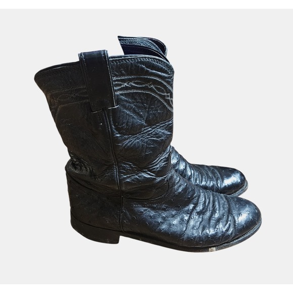 Justin Boots | Shoes | Justin Mens Full Quill Ostrich Exotic Roper ...
